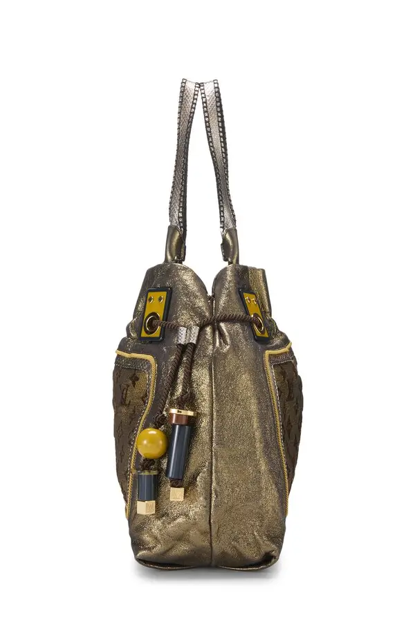LOUIS VUITTON Leather Lurex Sunbird