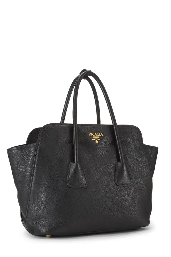 Prada Vitello Daino Convertible Top Handle Bag