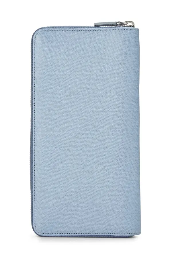 Prada Saffiano Zippy Organizer - Blue