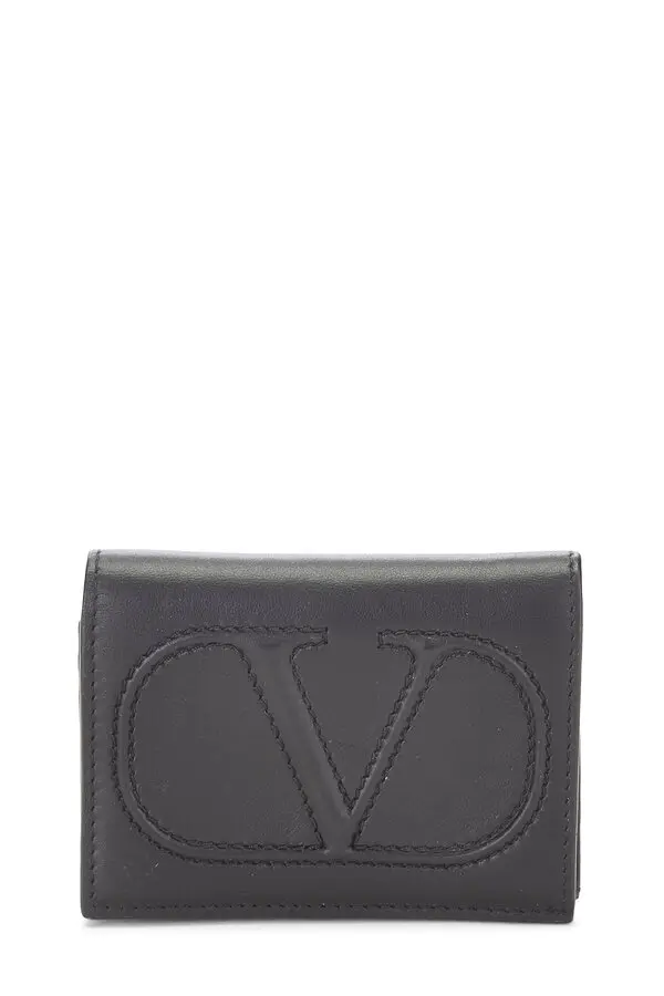 Valentino Garavani V Compact Wallet - Black