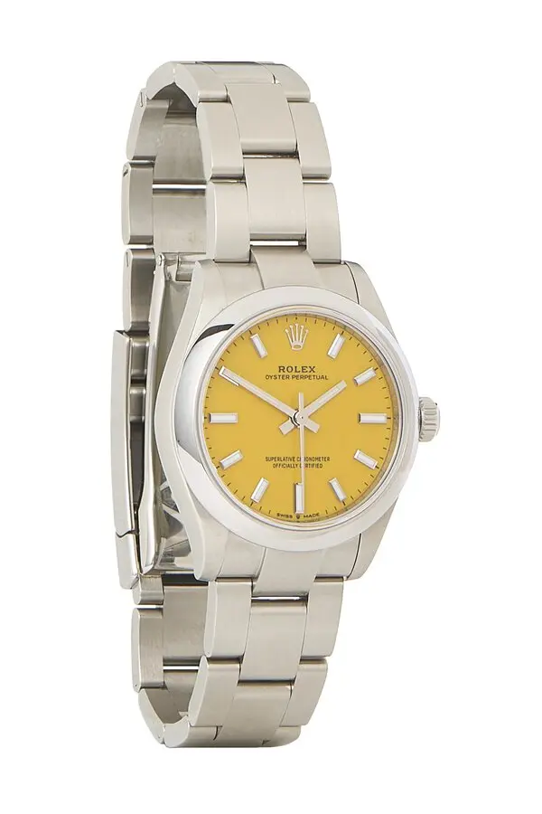 Rolex Stainless Steel Oyster Perpetual - Yellow