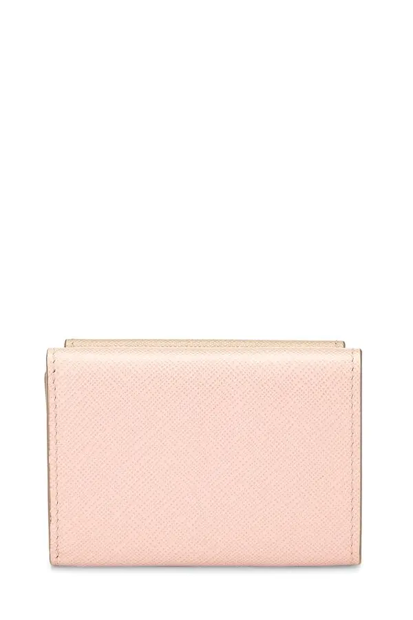 Prada Multicolor Saffiano Snap Compact Wallet