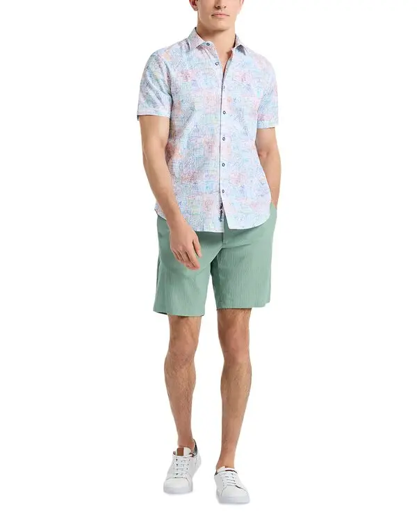Robert Graham Passport Seersucker Classic Fit Button Down Shirt