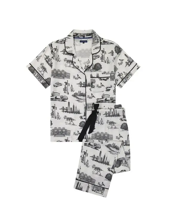 KATIE KIME New York Toile Pajama Pants Set