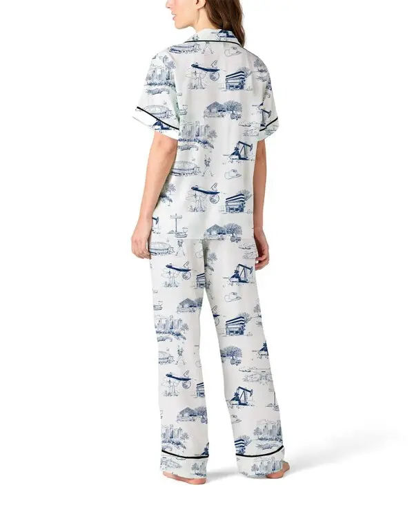 KATIE KIME Houston Toile Pajama Pants Set
