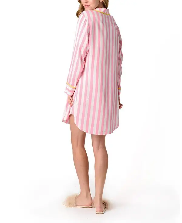 KATIE KIME Retro Stripe Sleep Shirt