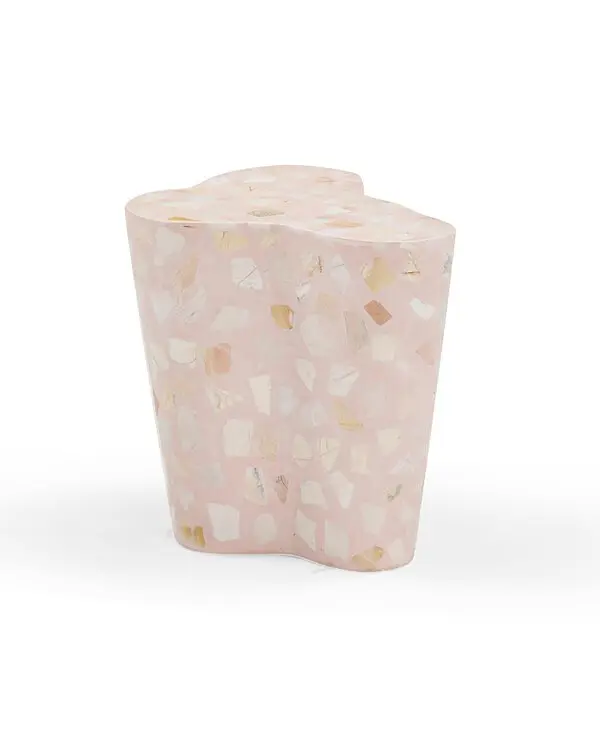 TOV FURNITURE Slab Terrazzo Side Table - Pink