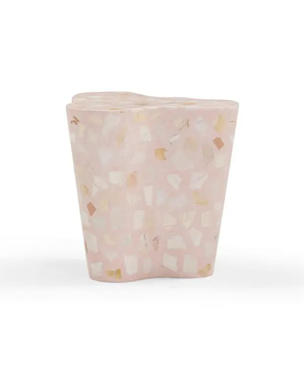 TOV FURNITURE Slab Terrazzo Side Table