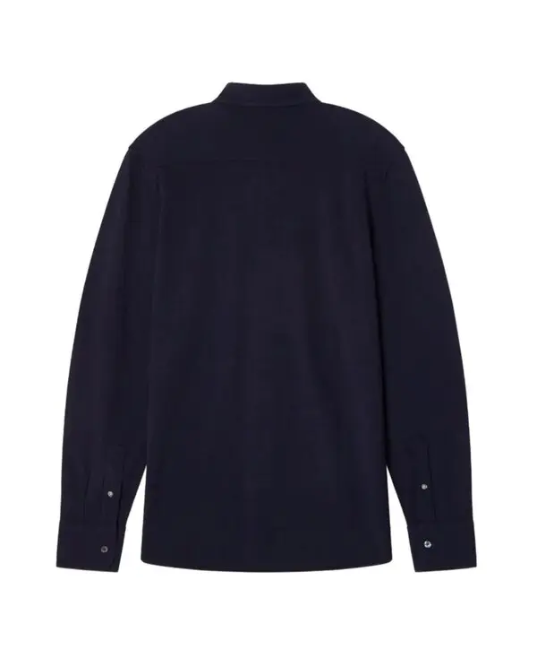 Robert Talbott Foster Long Sleeve Knit Shirt - Navy