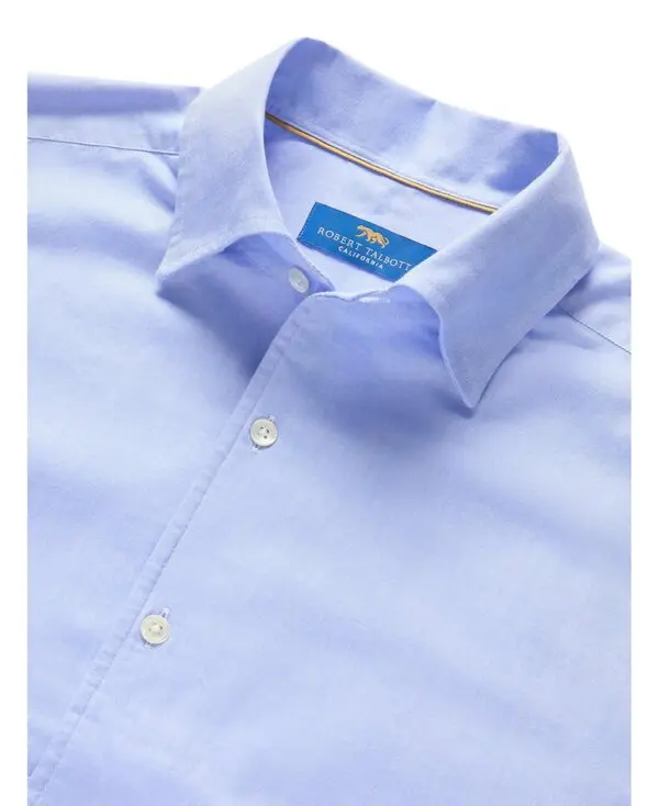 Robert Talbott Morgan Pinpoint Oxford Shirt - Blue Oxford