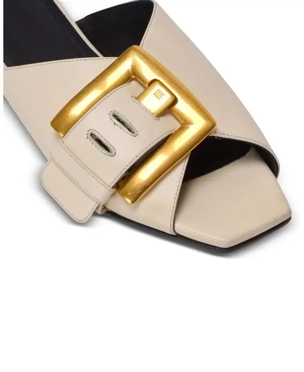 Balmain Anthem Leather Slides