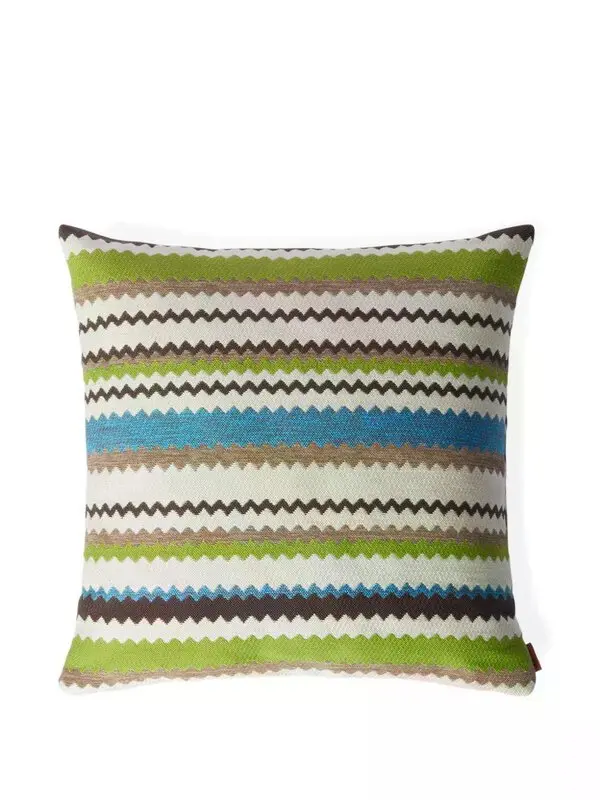Missoni Zigzag-pattern Cushion - Blue