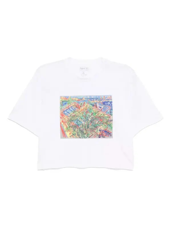 AGNÈS B. Graphic-print T-shirt - White