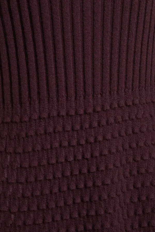 Loro Piana Textured Cashmere Mini Dress
