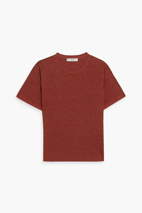 FRAME Linen-jersey T-shirt