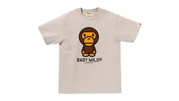 A BATHING APE Baby Milo Tee Shirt - Gray