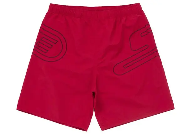 Supreme Big Logo Nylon Short - Red
