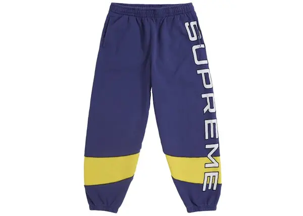 Supreme Paneled Sweatpant - Washed Navy Blue