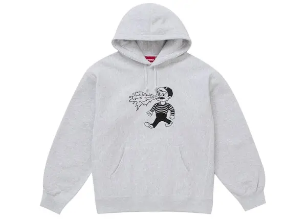 Supreme Homerun Hooded Sweatshirt - Heather Grey