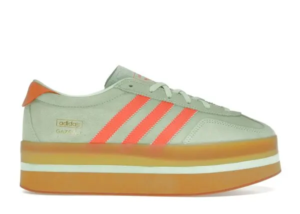 Adidas Gazelle Stack Sneakers - Semi Green Spark/solar Orange/gum