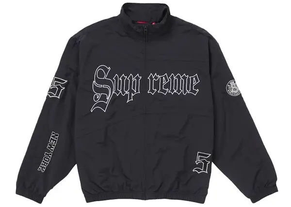 Supreme Old English Track Jacket - Black