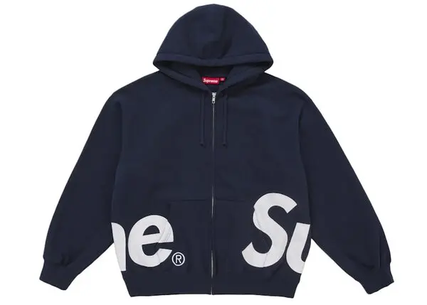 Supreme Logo Zip-up Hooded Sweatshirt
