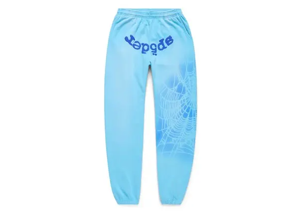SP5DER Og Web V2 Spray Sweatpant - Light Blue