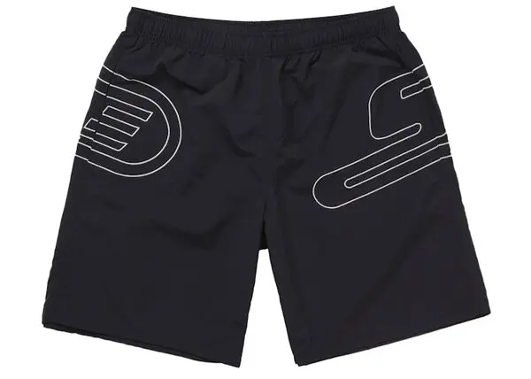 Supreme Big Logo Nylon Short - Black
