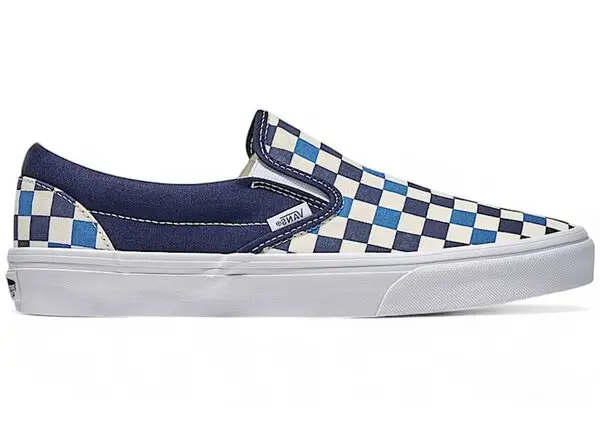 VANS Classic Slip-on Sneakers - Navy Blue/white