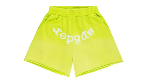 SP5DER Og Web V2 Sweatshort - Acid Green