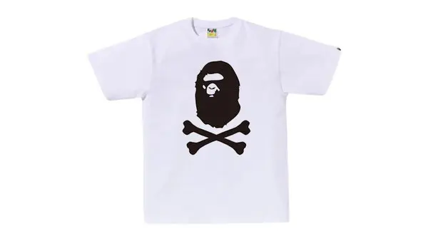 A BATHING APE Ape Crossbone Tee Shirt - White