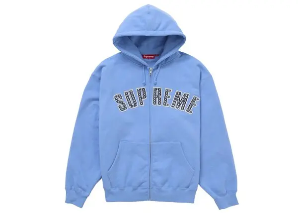 Supreme B.b. Simon Zip Up Hooded Sweatshirt - Blue