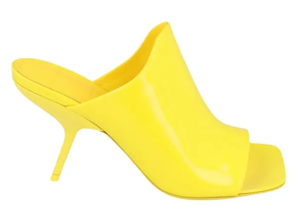 FERRAGAMO Era Patent Leather Mules - Yellow