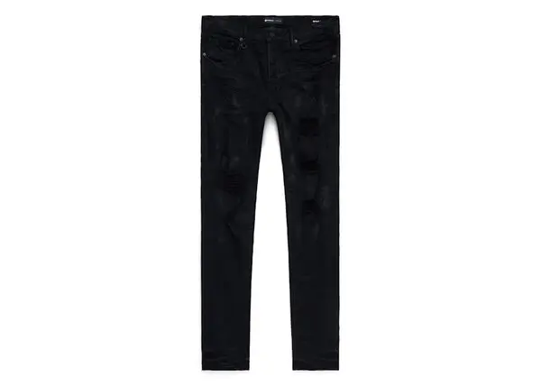 PURPLE BRAND Oil Spill Straight Leg Jean