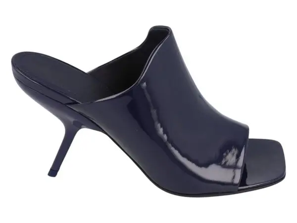 FERRAGAMO Era Patent Leather Mules - Blue