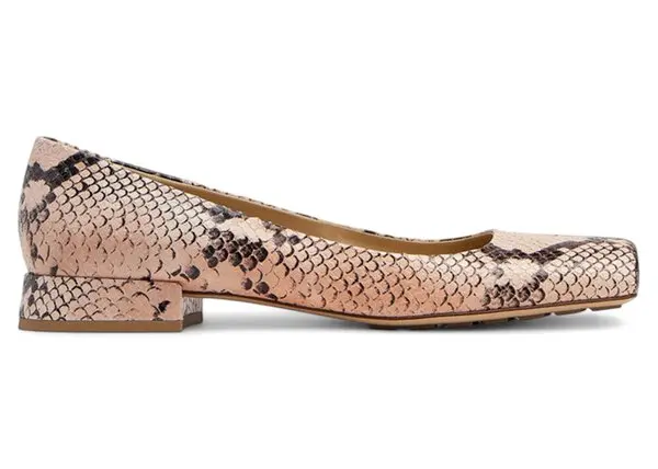 Bottega Veneta Tower Flat Ballerinas - Orange/black