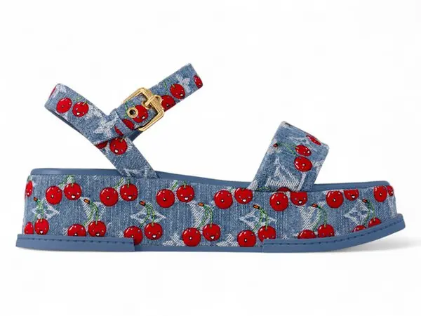 LOUIS VUITTON Cherry Maya Platform Sandals - Multicolor