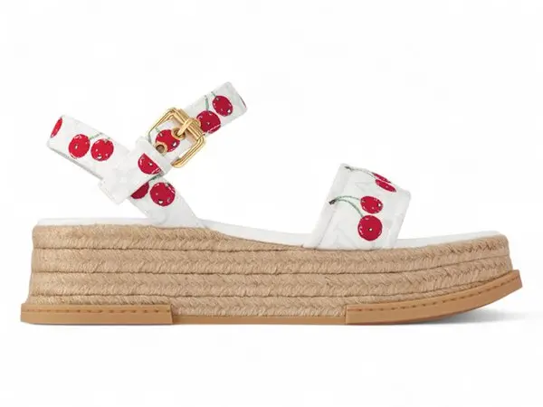 LOUIS VUITTON Cherry Maya Platform Sandals - Multicolor
