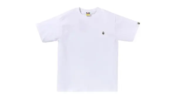A BATHING APE Abc Camo One Point Tee Shirt - White/green