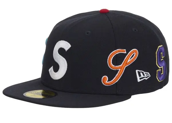 Supreme S Logo 59fifty Fitted Cap - Navy Blue