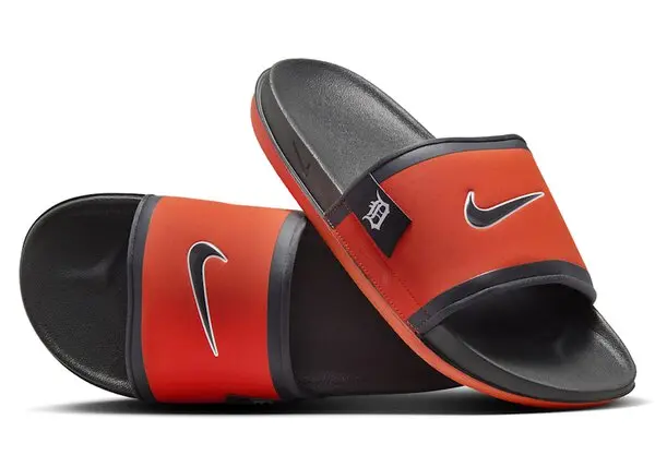 Nike Offcourt Slide Detroit Tigers - Team Orange/dark Smoke Grey/pitch Blue