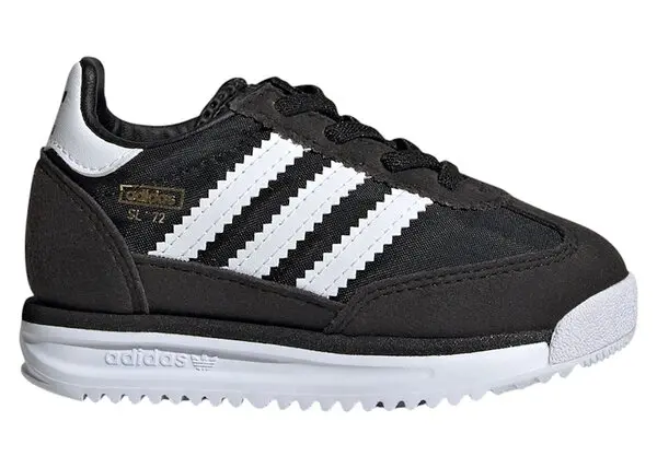 Adidas Sl 72 Rs Elastic Lace Sneakers - Core Black/cloud White/blue