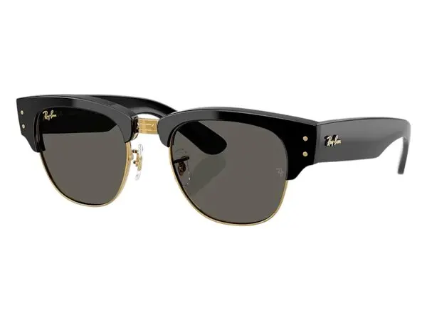 Ray-ban X A$ap Rocky Mega Clubmaster Sunglasses - Black Dark Grey (rb0316s 6826j5 53/21)