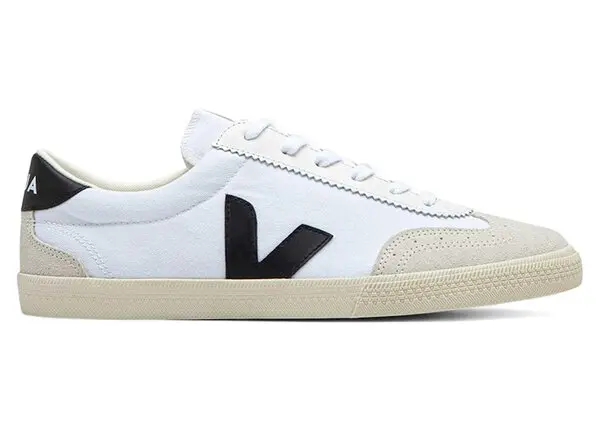 VEJA Volley Canvasin Sneakers - White/black