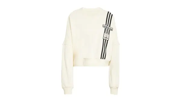 Adidas Adibreak Cropped Sweatshirt - Cream White