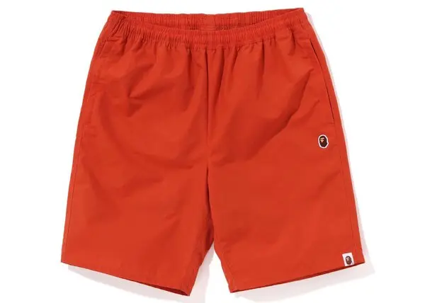 A BATHING APE Ape Head Beach Shorts - Orange