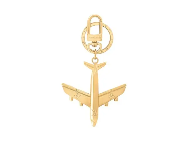 LOUIS VUITTON Plane Key Holder And Bag Charm - Gold/tone
