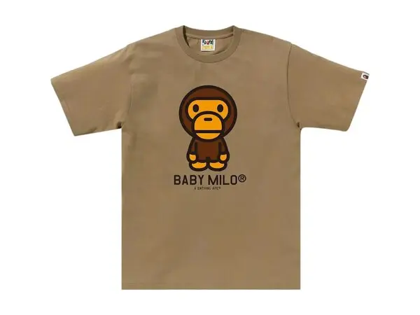 A BATHING APE Baby Milo Tee Shirt - Beige