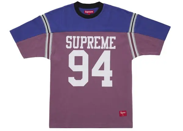 Supreme Split Short Sleeve Football Top - Dusty Purple