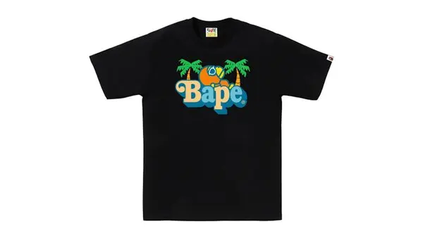 A BATHING APE Colors Milo On Summer Tee Shirt - Black